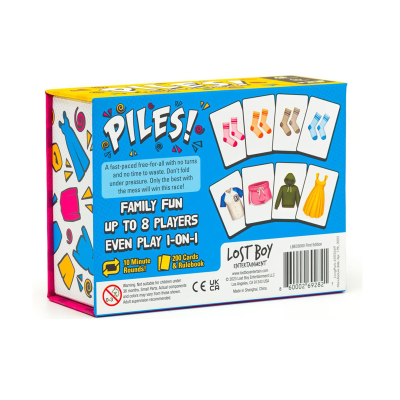 Board Game Piles - Fast-Paced, Board Friendly Spot Card Game for Kids ...