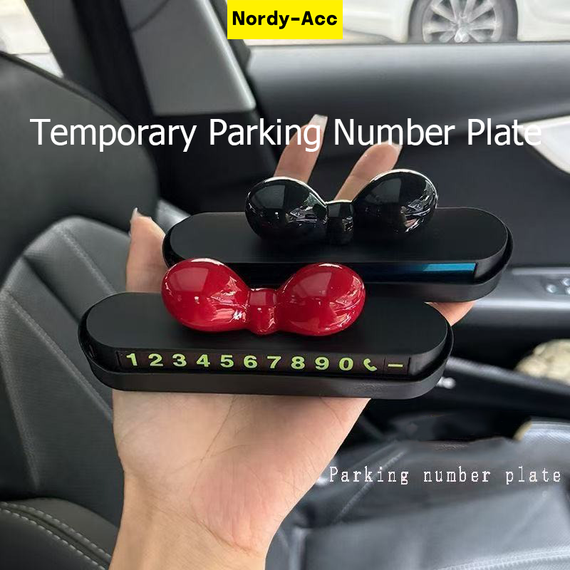 Car Parking Sign 2025 Temporary Number Plate Cute Creative Moving ...