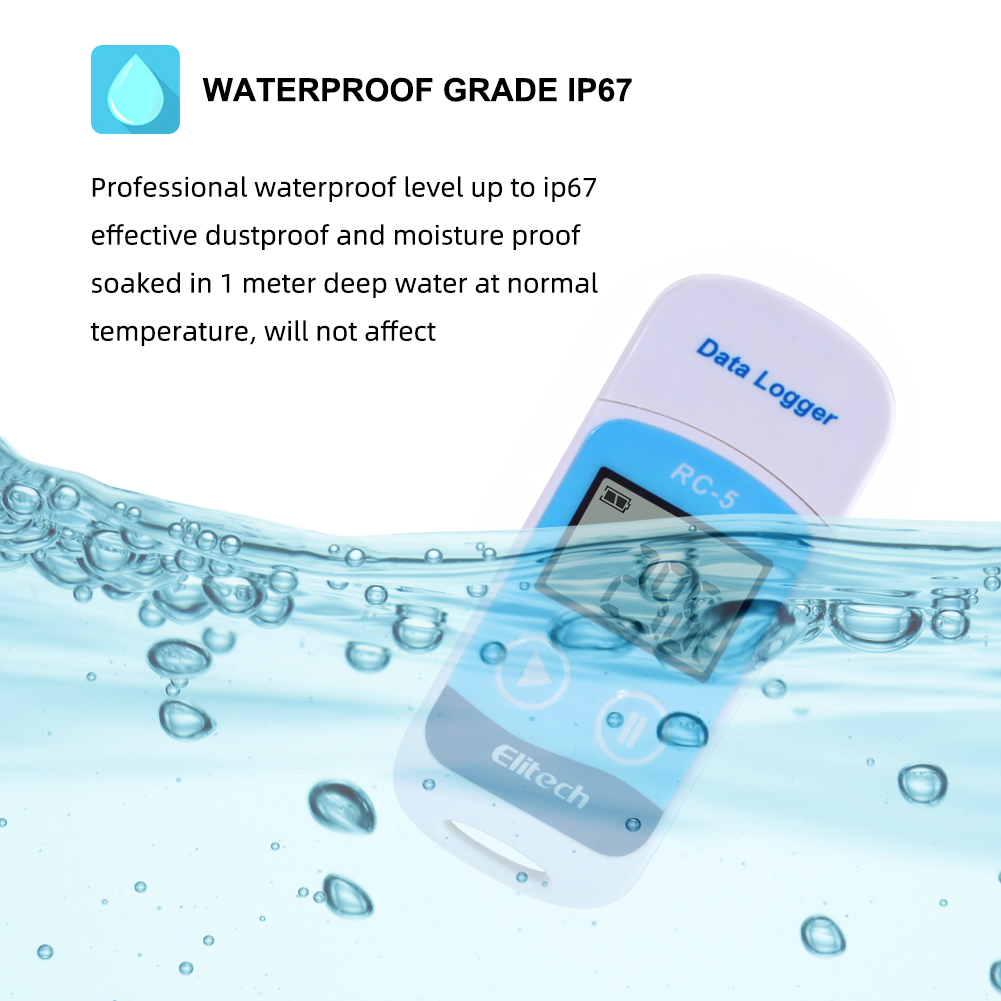 YIERYI Portable RC-4/4HC/5/5+/GSP-6 Temperature Humidity Data Logger ...