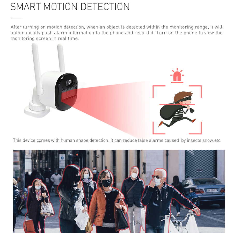 3MP Tuya NVR Kits IP WiFi Security System 2 Way Audio Smart Life ...