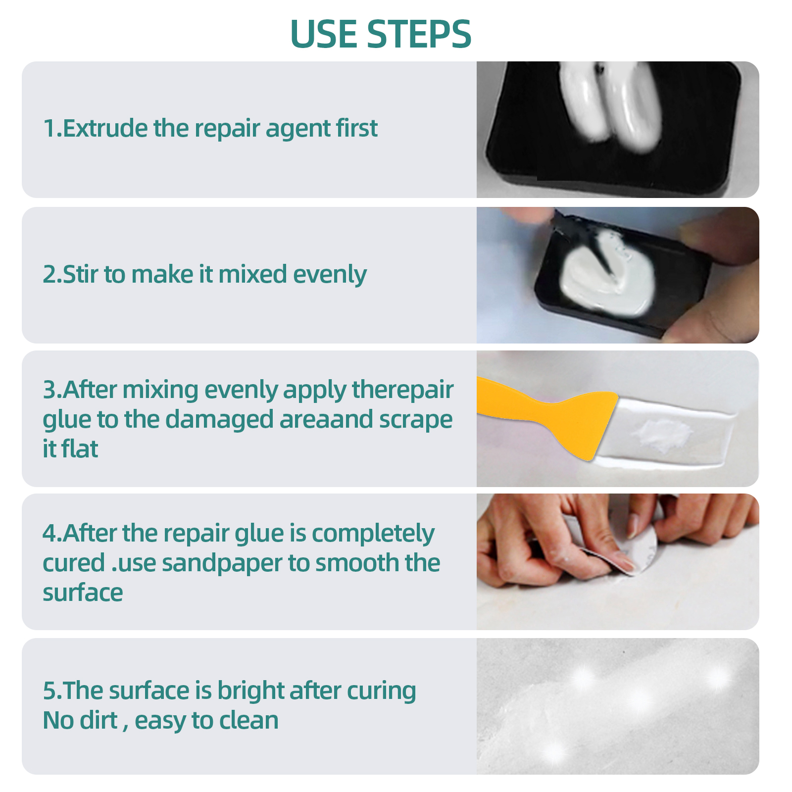 Magic Acrylic Repair Kit, Fast Drying Tile Gap Filler and Adhesive for ...