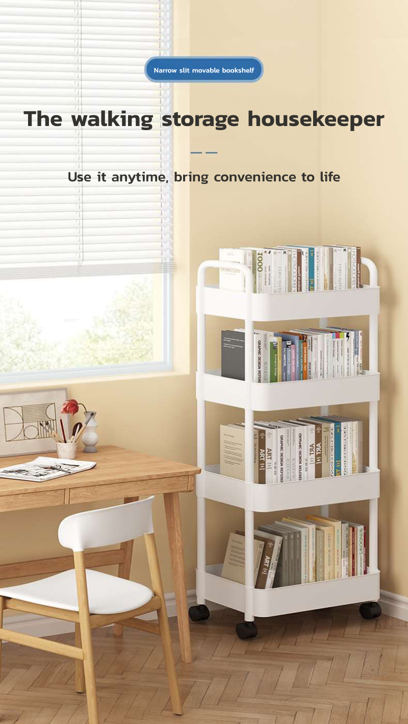 Small Cart Storage Rack Home Snacks Floor To Ceiling Multi-Layer Living ...