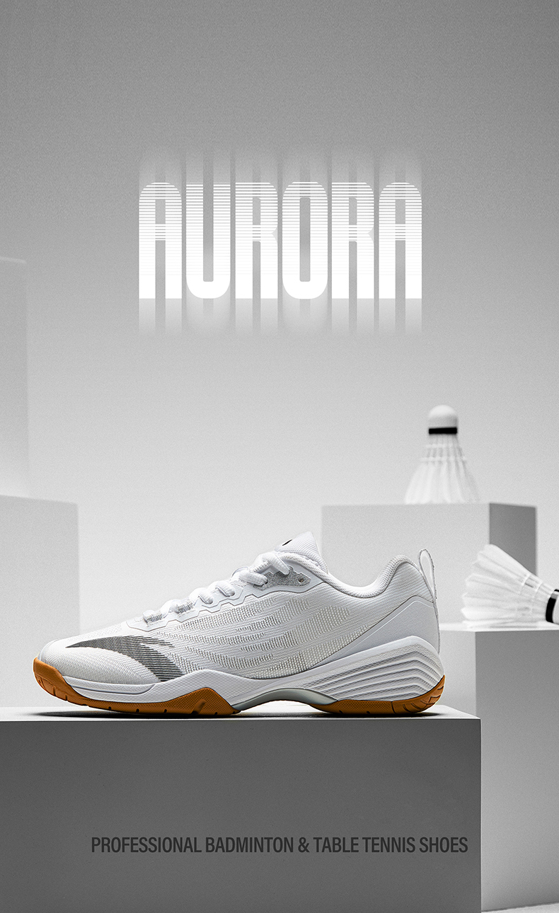 ANTA Men AURORA Badminton Shoes Pickleball Indoor PRO Training Volleyball Table Tennis Kasut ...
