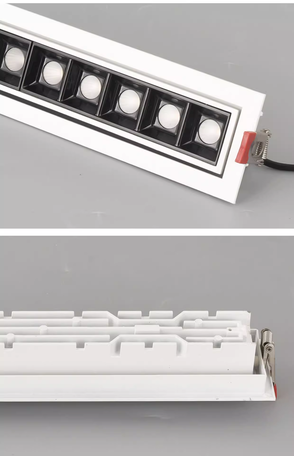 Long Strip Spotlight LED Embedded Ceiling Grille Light Linear Living ...
