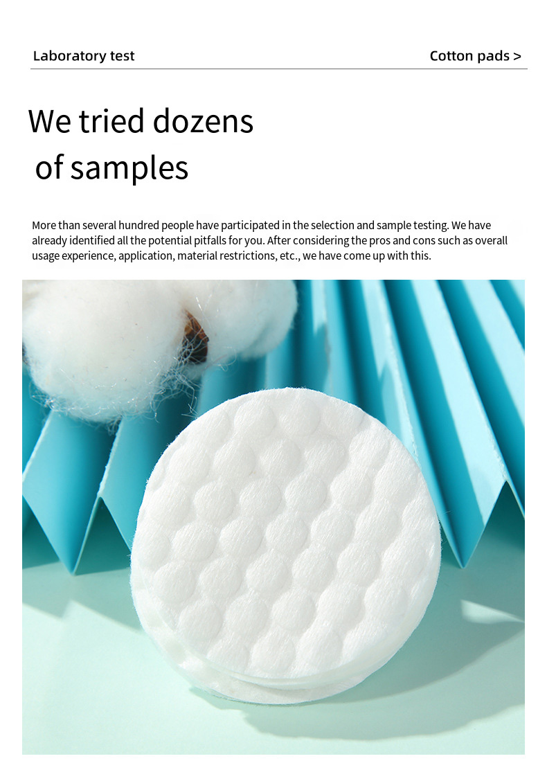 Round Cosmetic Cotton 100 Pieces Three-Layer Water-Saving Wet Compress ...