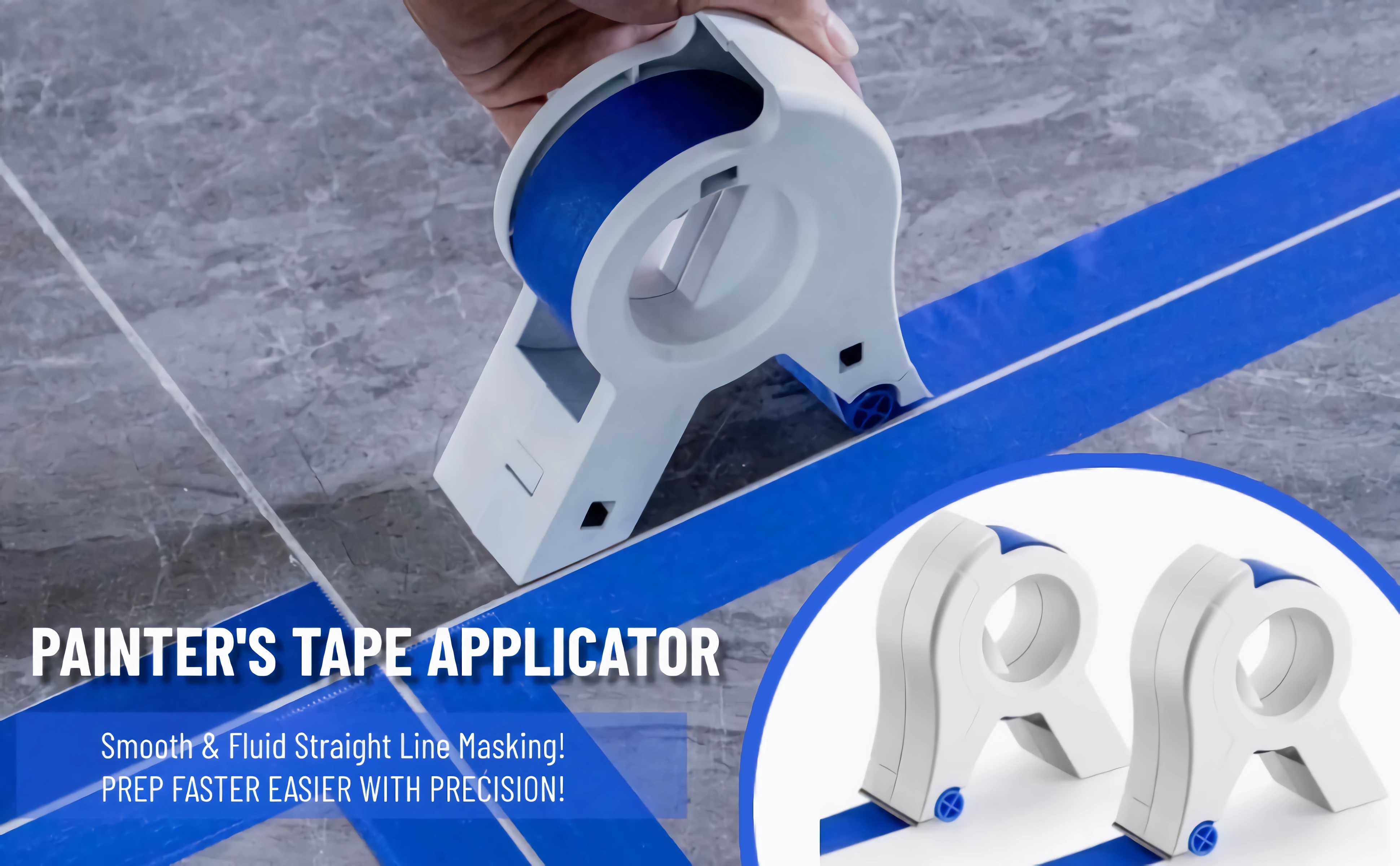 Grout Tools - Painter's Masking Tape Applicator with Tape and Cutting ...