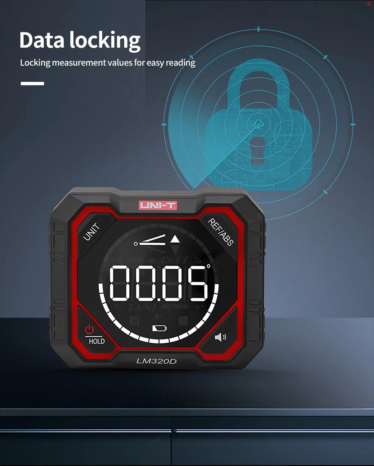 UNI-T Digital Inclinometer Magnetic LM320D LM320E LM320F Laser Angle ...