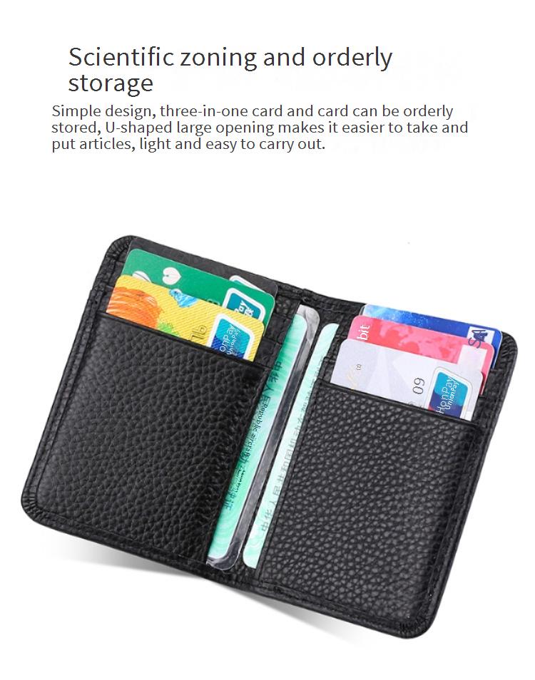 Men's RFID Blocking Slim Wallet - Multi-Functional ID/Card/Driver's ...