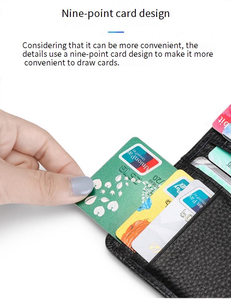 Men's RFID Blocking Slim Wallet - Multi-Functional ID/Card/Driver's ...