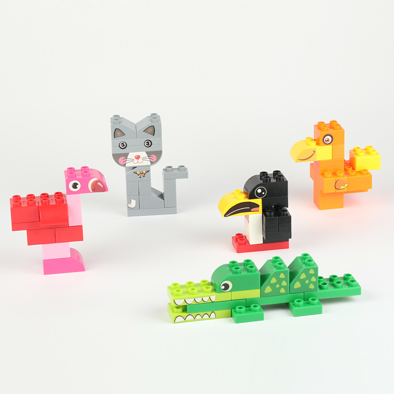 Mega Animal Block Building For Kids Duplo Compatible DIY Assembling ...