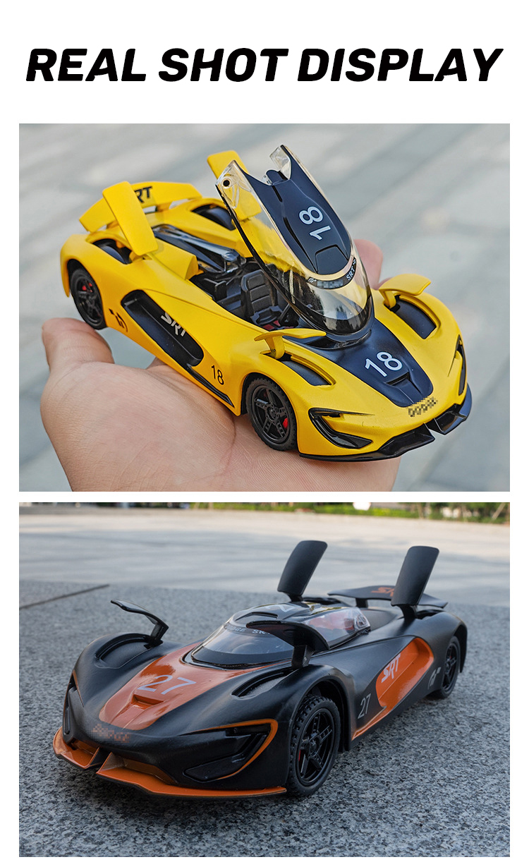 1:32 Scale Dodge SRT Tomahawk Alloy Car Model Diecast Car Sound Light ...