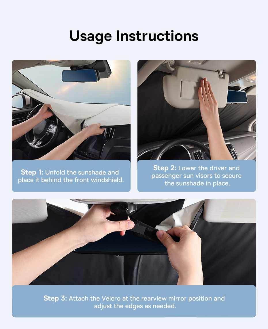 Baseus Car Sun Shade GoTrip DT1 Single Car Windshield Sunshield Full ...
