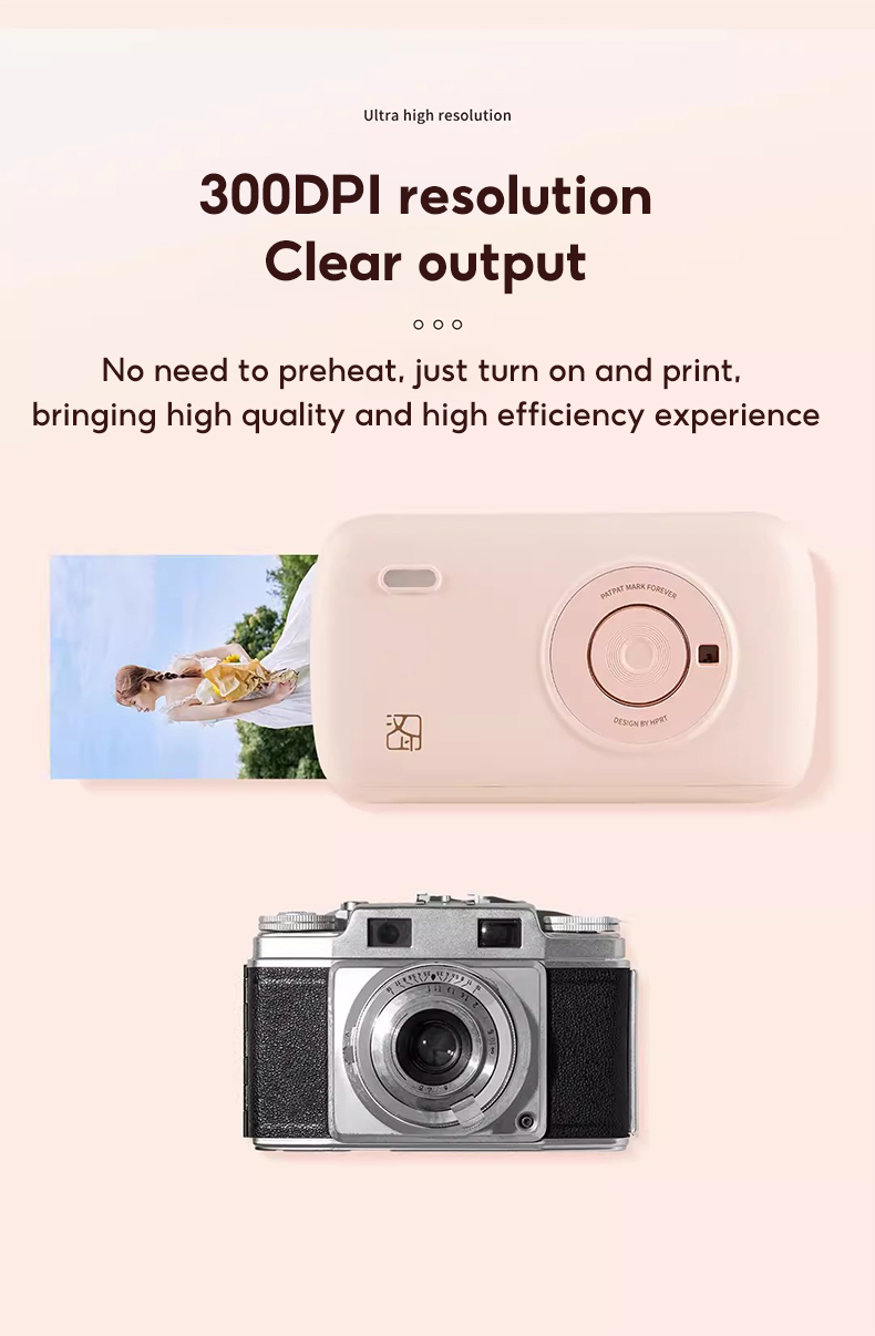 HPRT Photo Printer Thermal Sublimation Pocket Printer Wireless ...