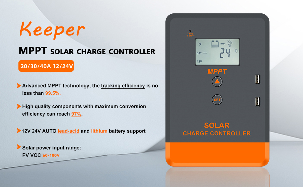 【Special Price】PowMr MPPT 40A Solar Charger Controller 12V 24V ...