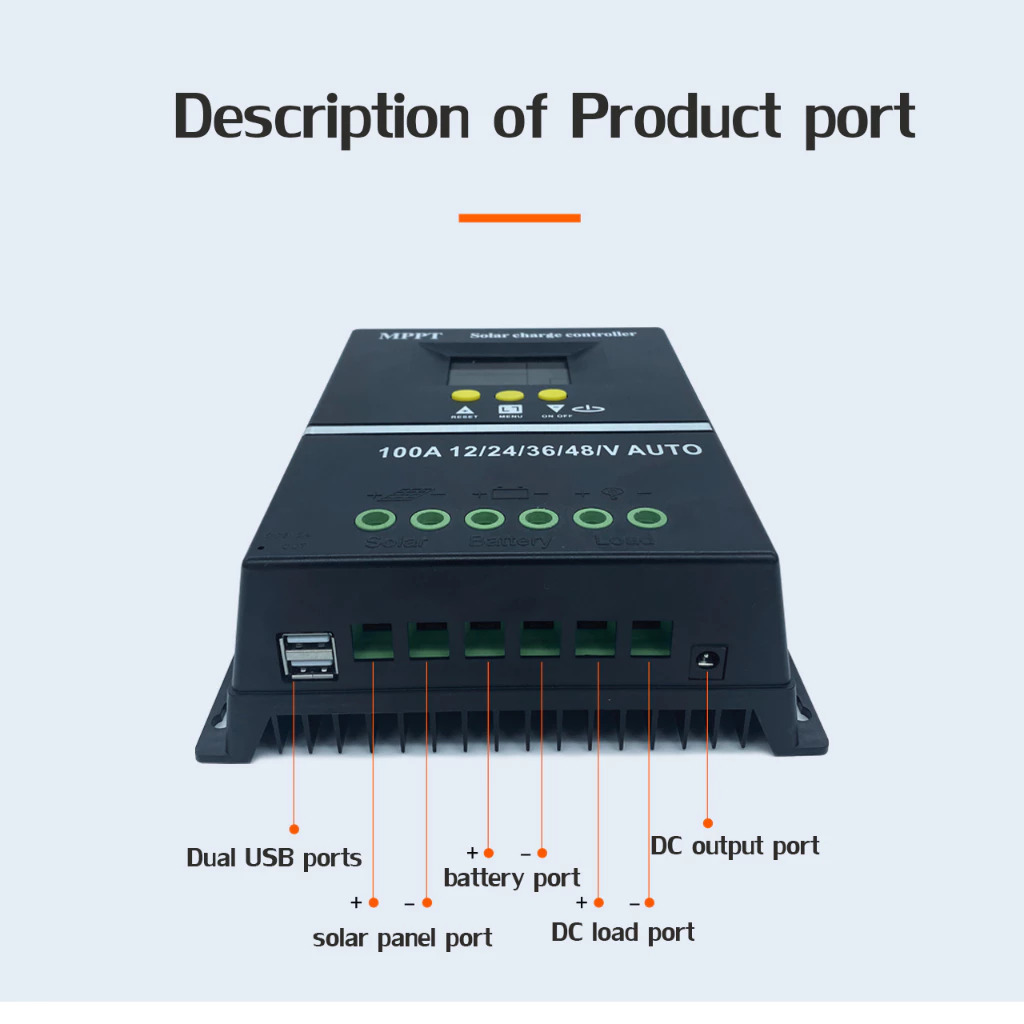 【Local Delivery】PowMr MPPT 40A/60A/80A/100A Solar Charge Controller 12V ...