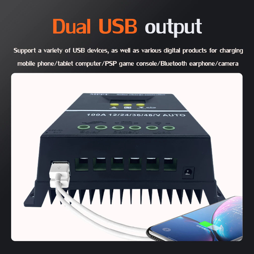 【Local Delivery】PowMr MPPT 40A/60A/80A/100A Solar Charge Controller 12V ...