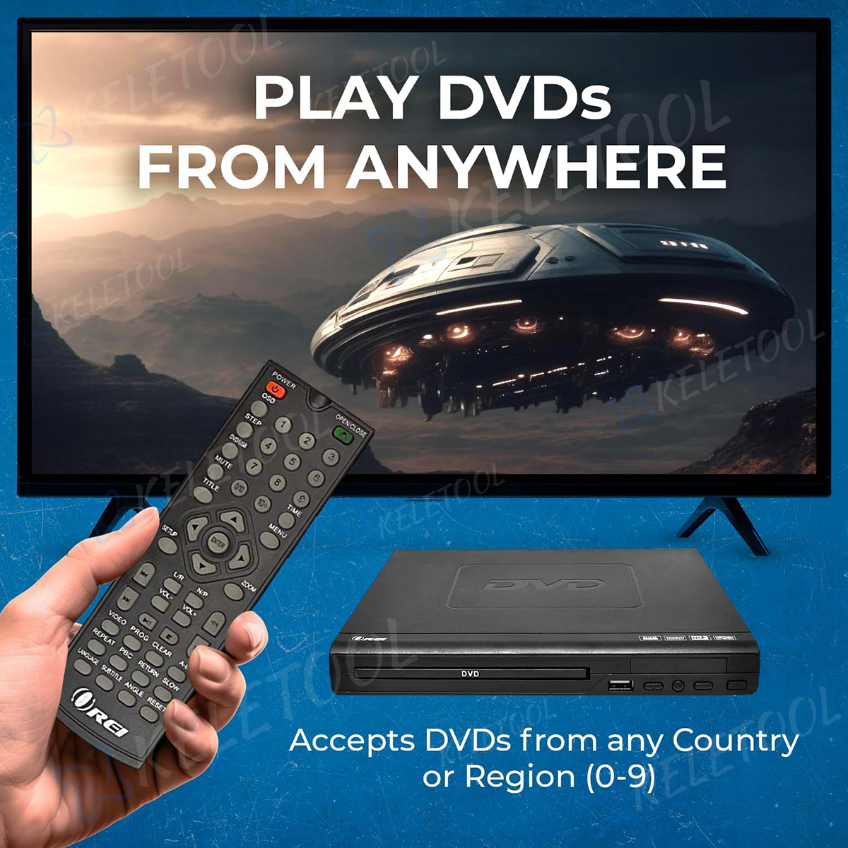 DVD Player CD SVCD VCD Disc Upscaling USB CD DVD Player With USB ...