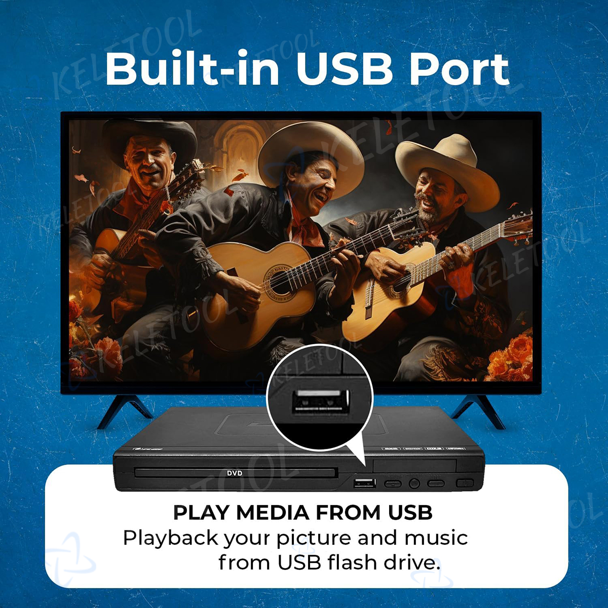 DVD Player CD SVCD VCD Disc Upscaling USB CD DVD Player With USB ...