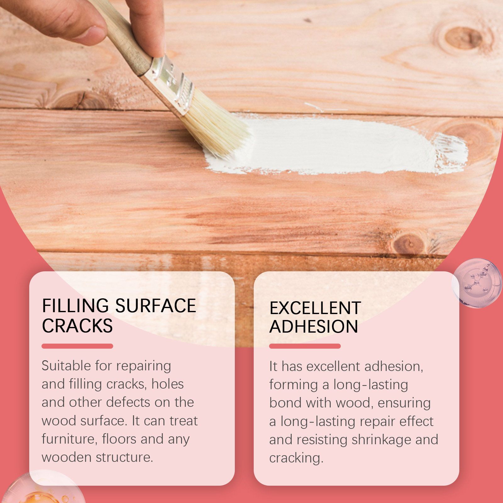 One Piece 150g jakehoe Multi-purpose Wood Putty Filler Furniture ...