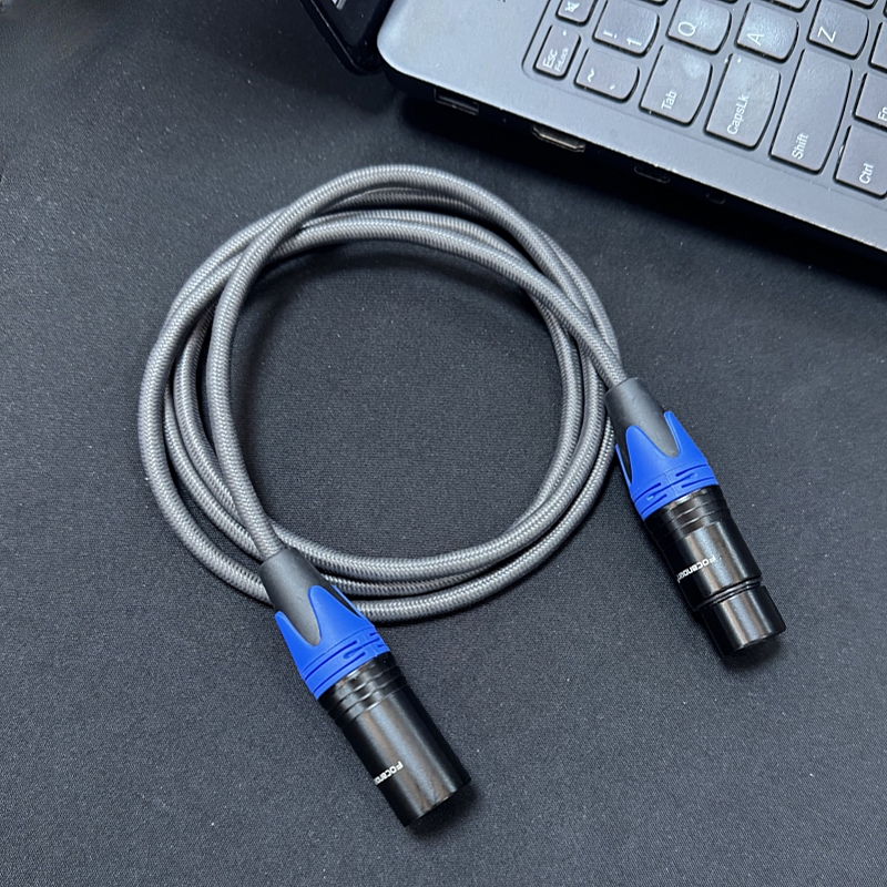 【1.0M/1.5M/3.0M/5.0M】XLR Microphone Nylon Braided Cable Male to Female ...
