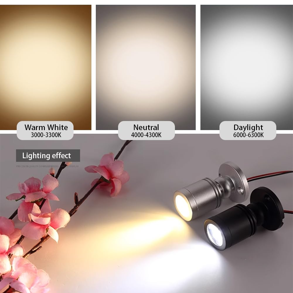 Dimmable LED Cabinet Lights USB 5V Downlight for Model Display Counter Wine Garage Kit ...