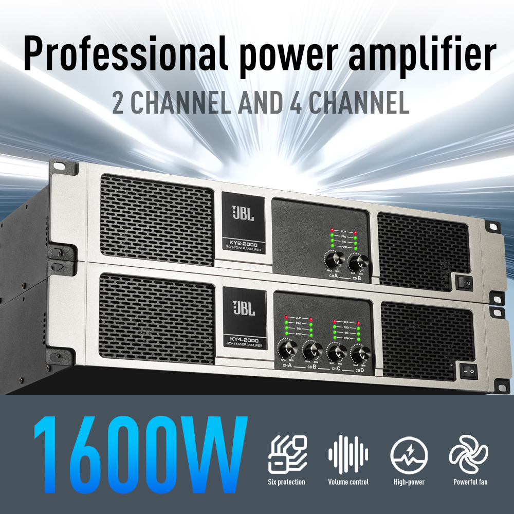 JBL 1600W professional digital amplifier, professional amplifier 8Ω 2/4 ...