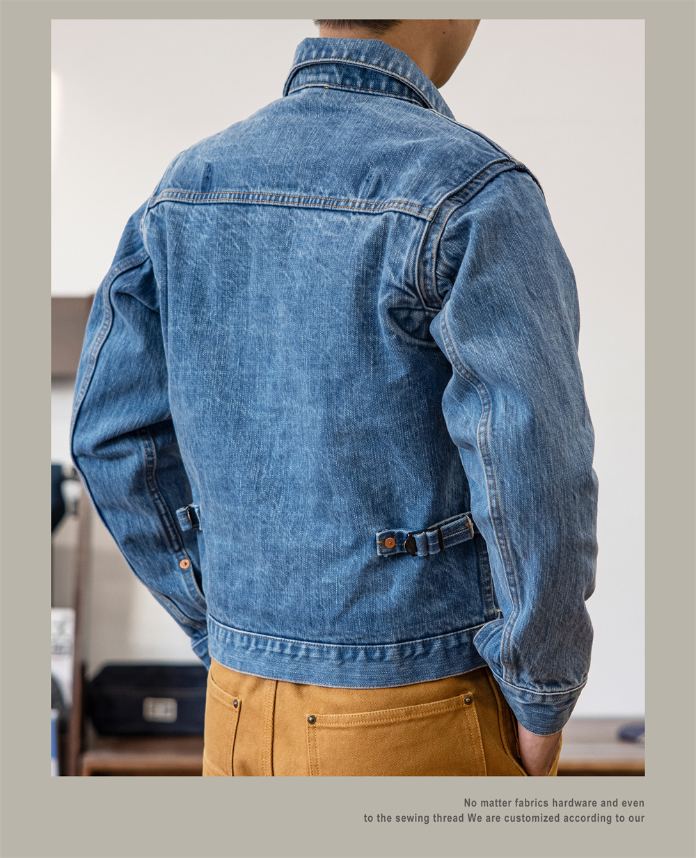 Red Tornado 18oz Selvedge Denim Jacket 11MJ Short Slim Fit Vintage Indigo Rugged Menswear ...