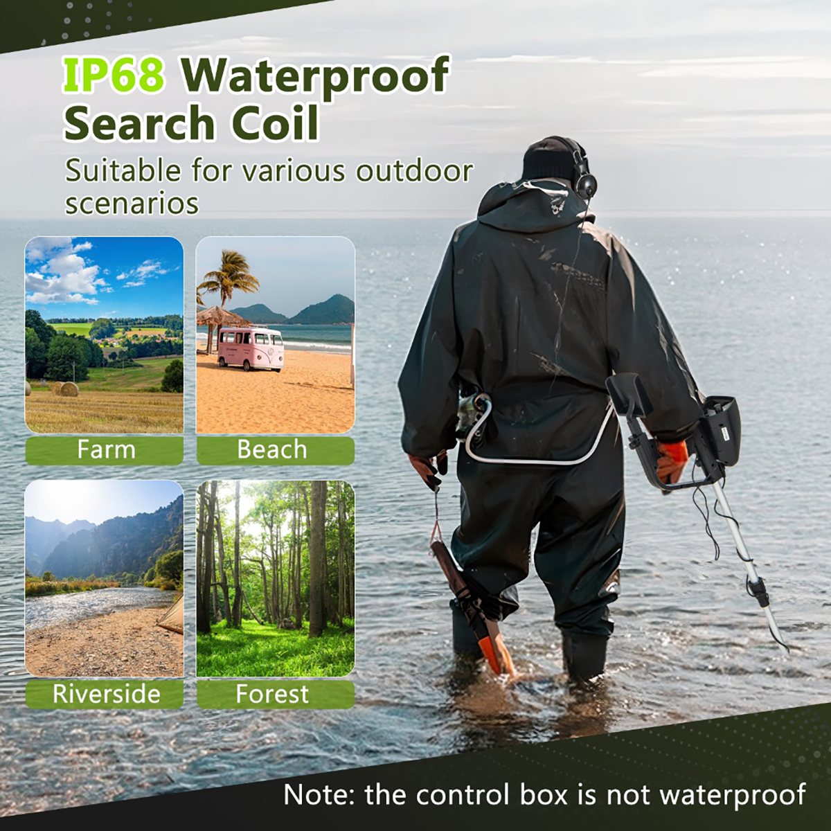 MD4030 Metal Detector Underground Professional Gold Treasure Hunter ...