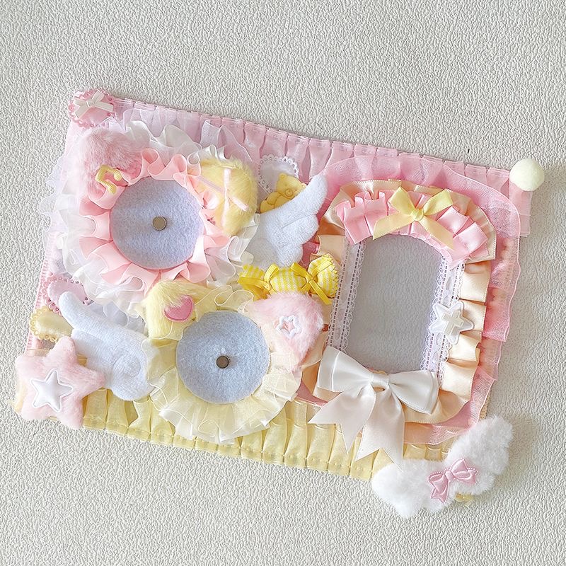 Handmade Finished Product Pain Board Two-Color Angel Lace Gradient cos ...