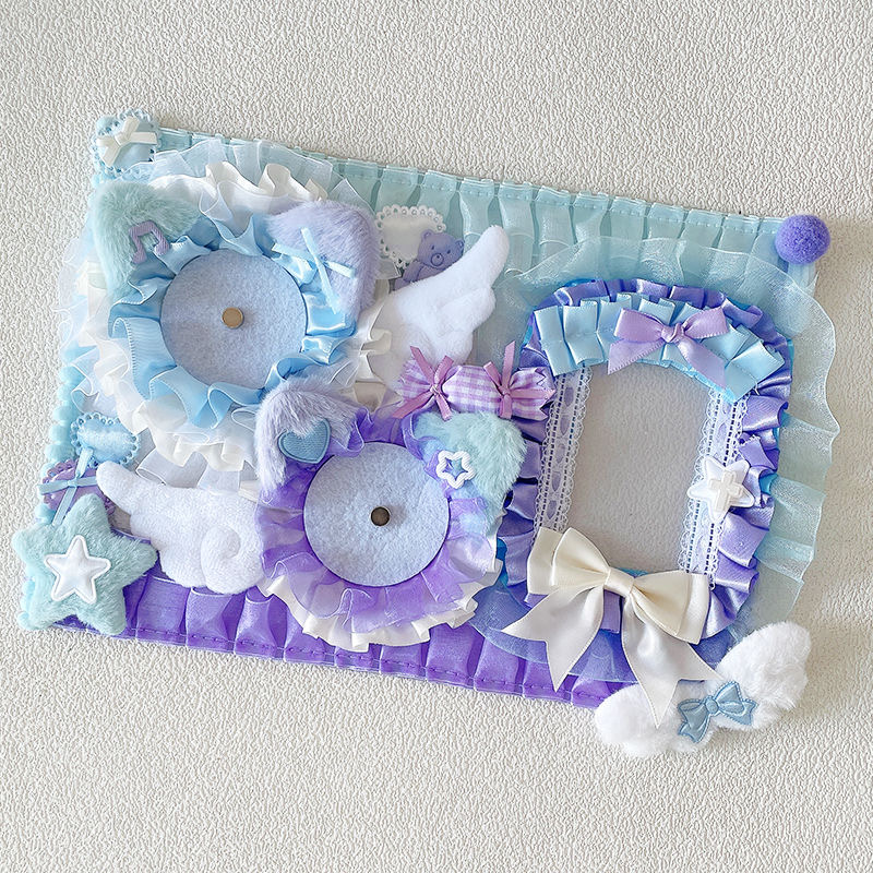 Handmade Finished Product Pain Board Two-Color Angel Lace Gradient cos ...