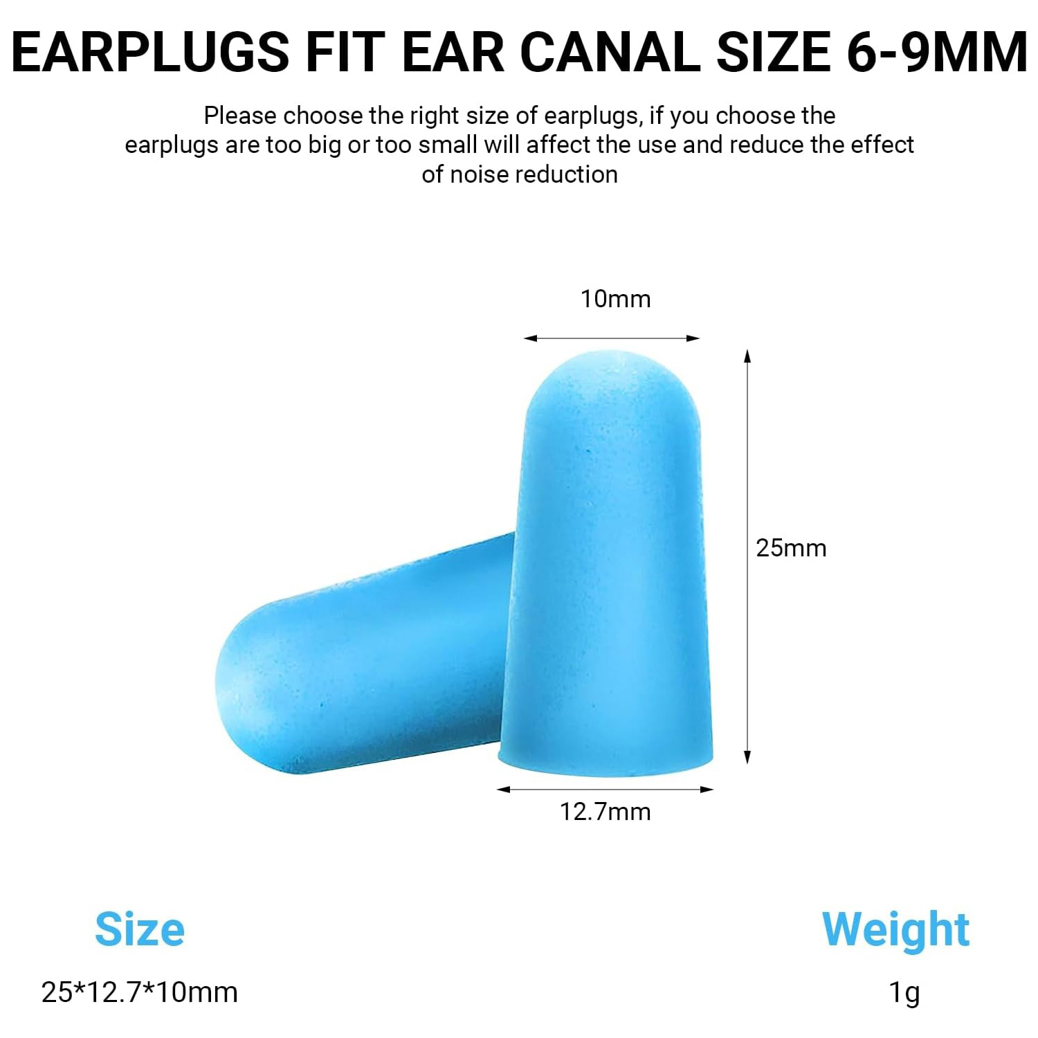 20/50 Pairs Soft Foam Earplugs Noise Reduction Ear Plugs for Sleeping ...