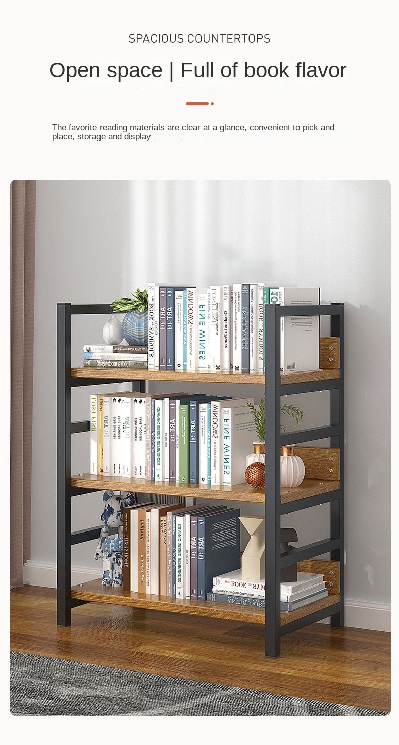 Multipurpose Rack Library BookShelf Metal Frame Shelves Rackwith ...