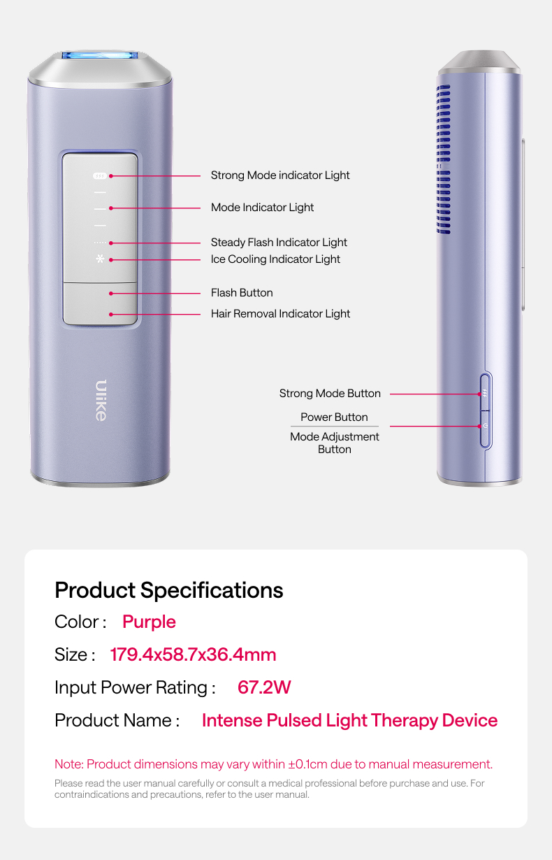 Ulike Air2 MAX ice cooling Hair Removal 94.5% Hair reduction within 4 ...