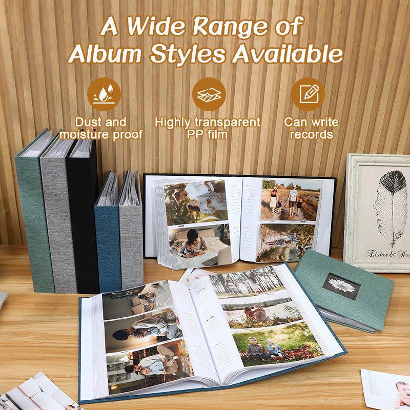 【Ship in 24h】Photo Album 4R 200/300 PCS Writable Album Gambar Photobook ...