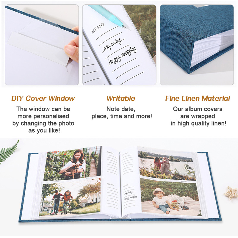 【Ship in 24h】Photo Album 4R 200/300 PCS Writable Album Gambar Photobook ...