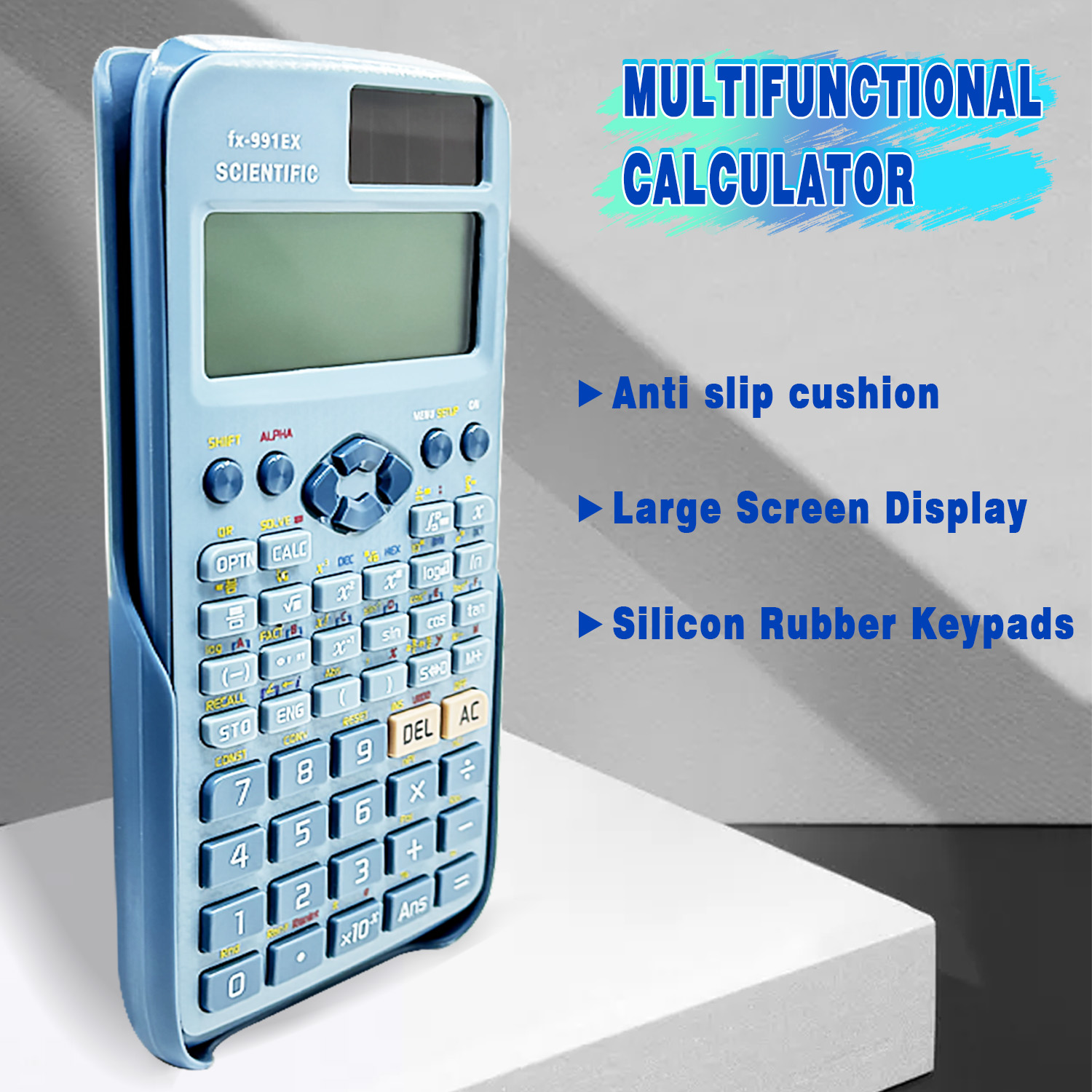 Scientific Calculator Fx-991ES plus Solar portable rechargeable ...