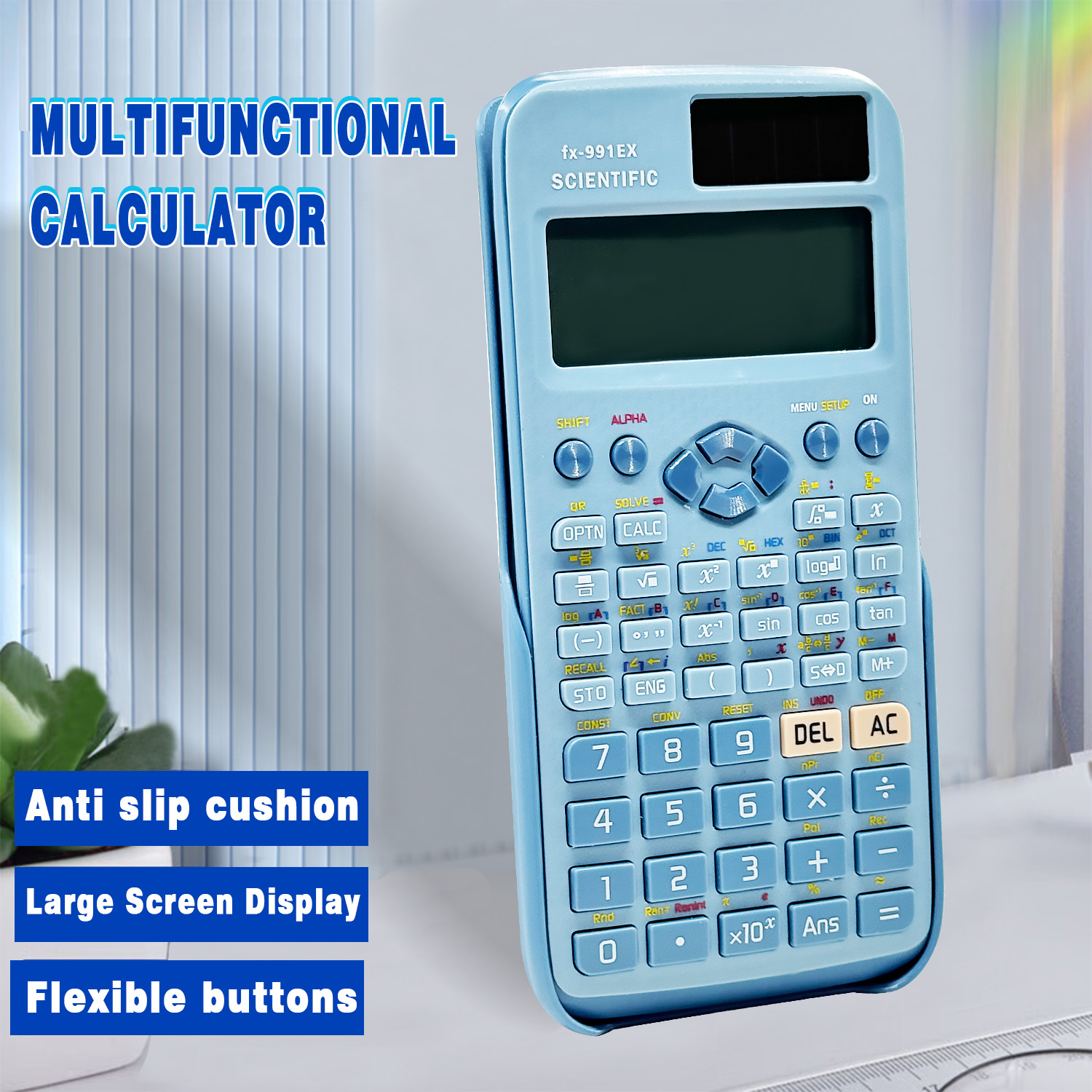 Scientific Calculator Fx-991ES plus Solar portable rechargeable ...