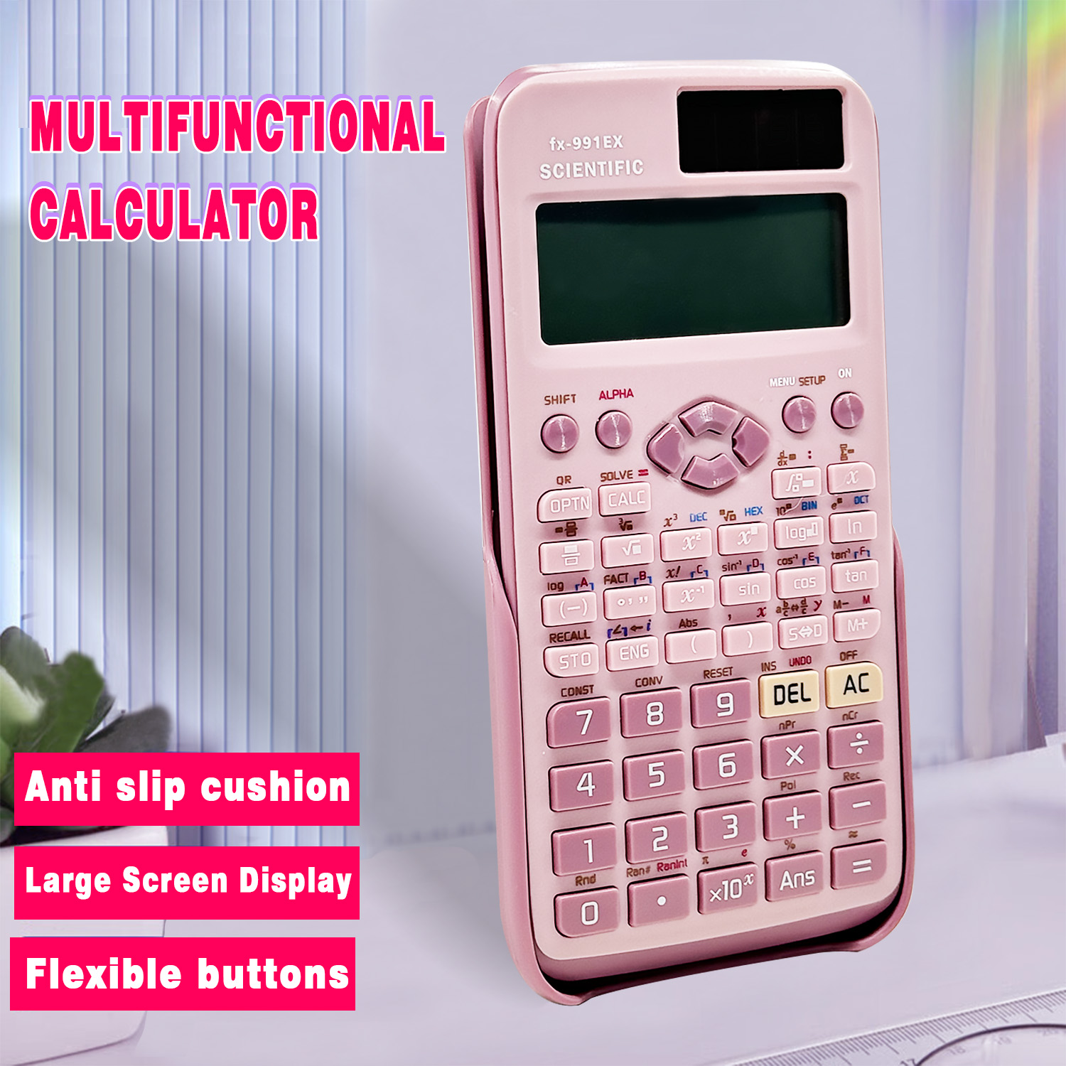 Scientific Calculator Fx-991ES plus Solar portable rechargeable ...