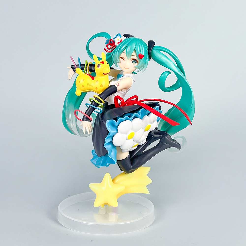 20cm Anime Virtual Idol Hatsune Miku Jumping Horse Decoration Cute ...