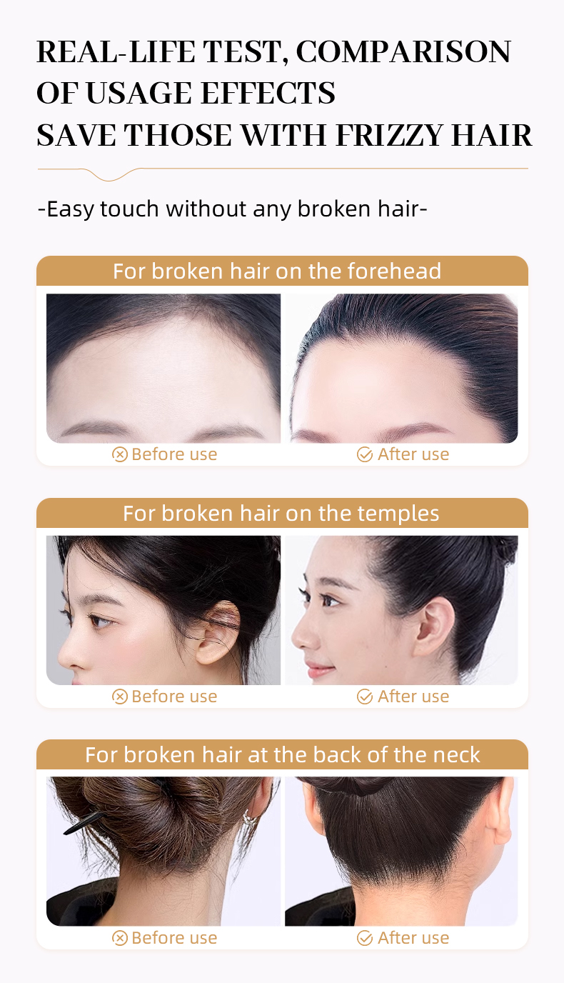 All-Texture Hair Styling Paste Women Hair Wax StickNon-greasy Styling ...