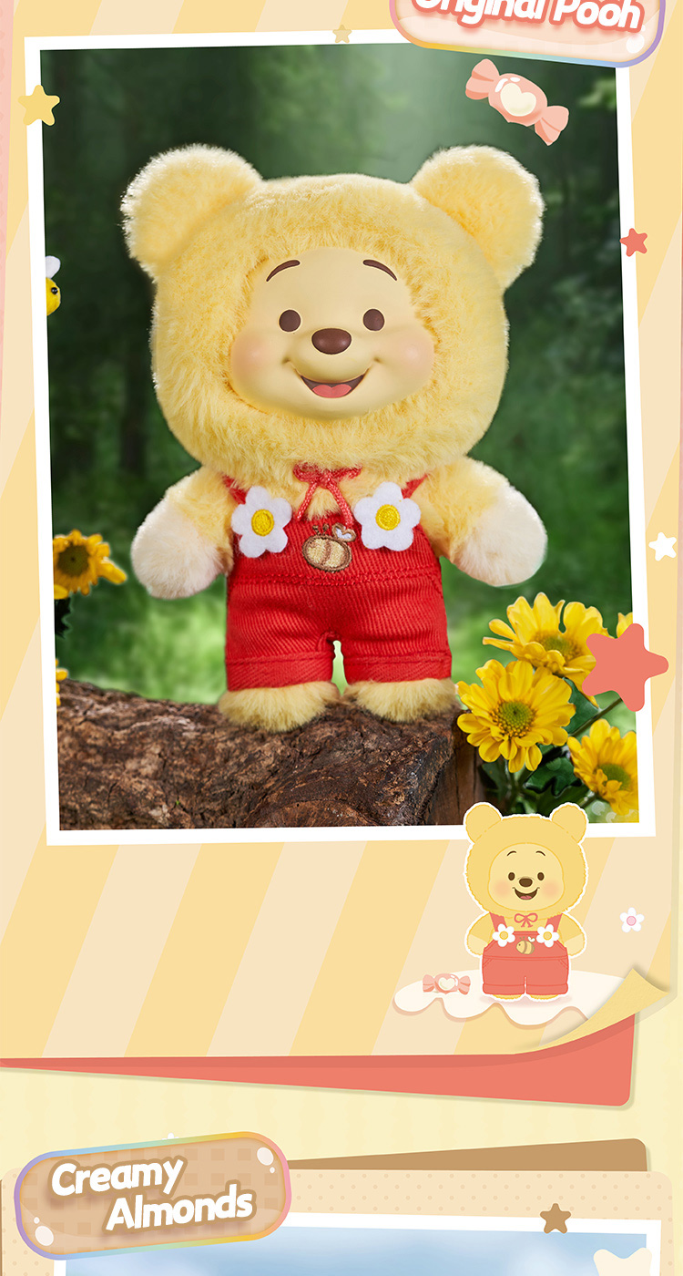 TOPTOY Disney Winnie the Pooh Candy Bear Series Vinyl Plush Blind Box ...