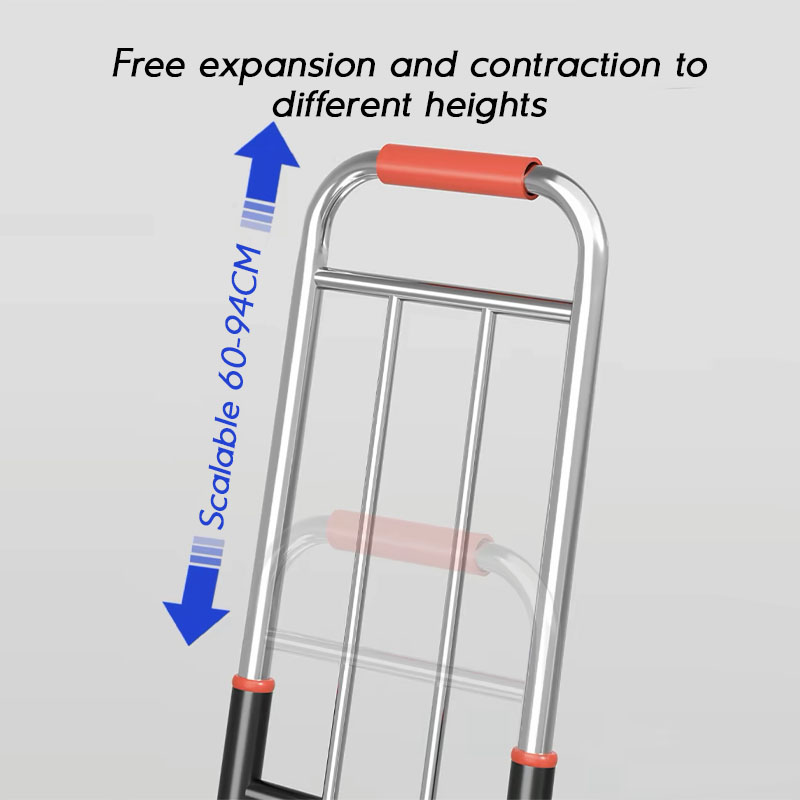 Foldable Extendable Goods Trolley Small Household Shopping Heavy Duty ...