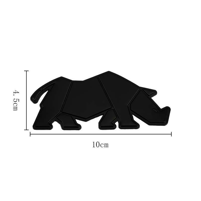 3D metal rhinoceros Rhino emblem for SUZUKI JIMNY rear trunk logo Car ...