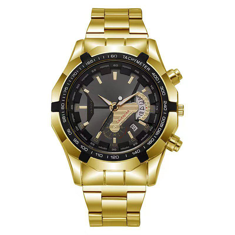 Men's Waterproof Watch - Big Face with Date Window, Quartz Business ...