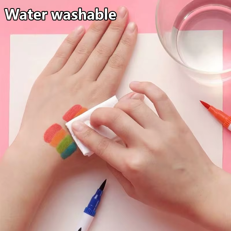 Kit includes 48 brush units, 2-in-1 marker, double-tip, thin-line brush ...