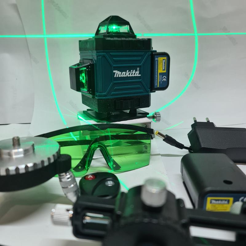 Makita【Free shipping】4D 16 Line Laser Level Green Light Self-Leveling ...