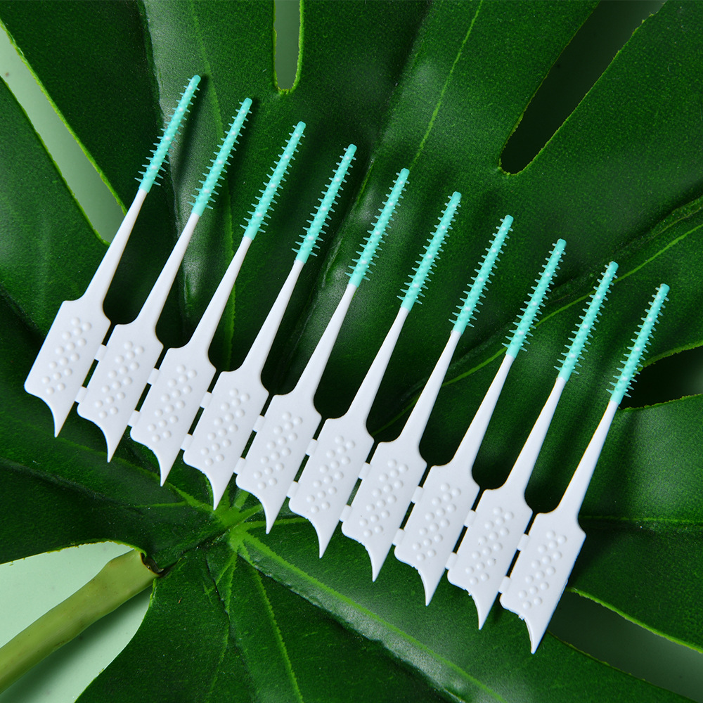 Cleanpik soft rubber interdental brush I straight type orthodontic gap ...