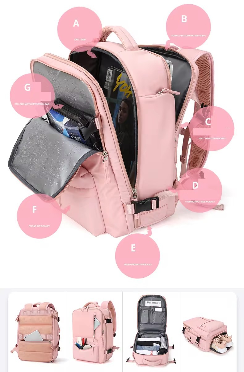 [0.1RM New Year Gift]EIATL travel Backpack Large Capacity Waterproof ...
