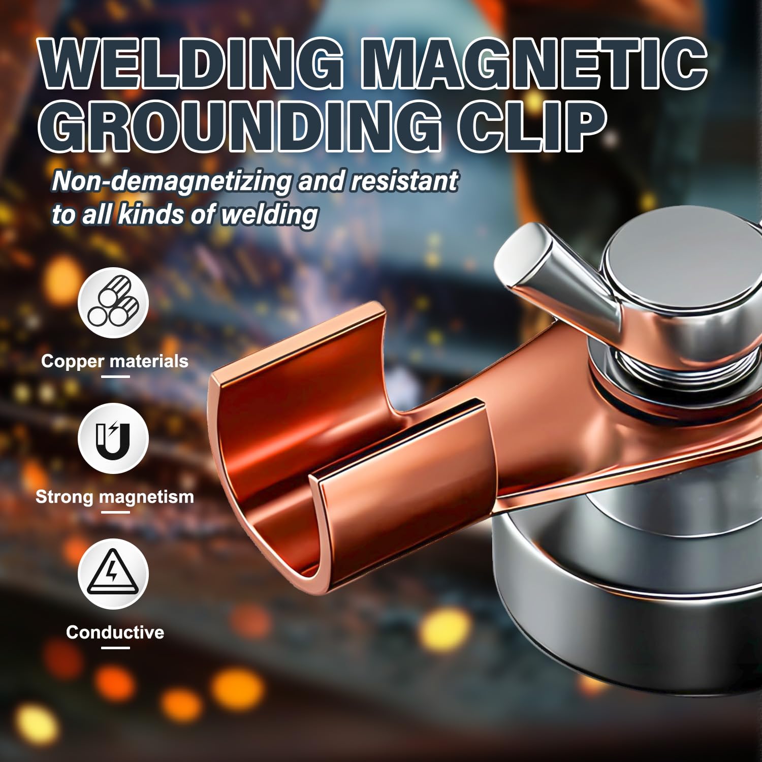 Welding Magnetic Grounding Clamp, 2025 New Magnetic Welding Ground ...