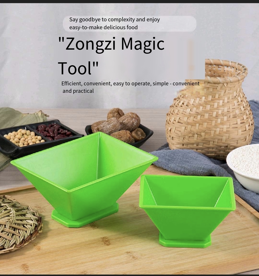 Kitchen Baking Mold Sticky Rice Dumpling Mold Handmade DIY Zongzi Rice ...